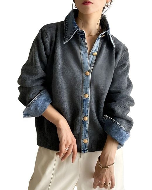 Olivia Taylor Shirt in Grey | Lyst UK