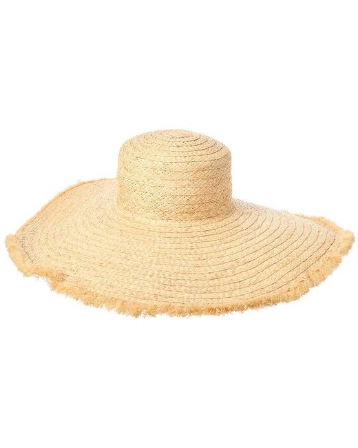 Celine Raffia Hat in Natural | Lyst