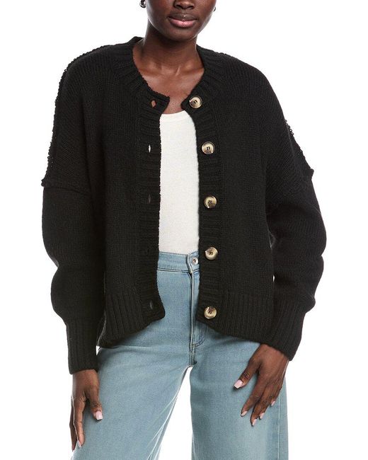 ANNA KAY Cashmere-Blend Cardigan in Black | Lyst UK