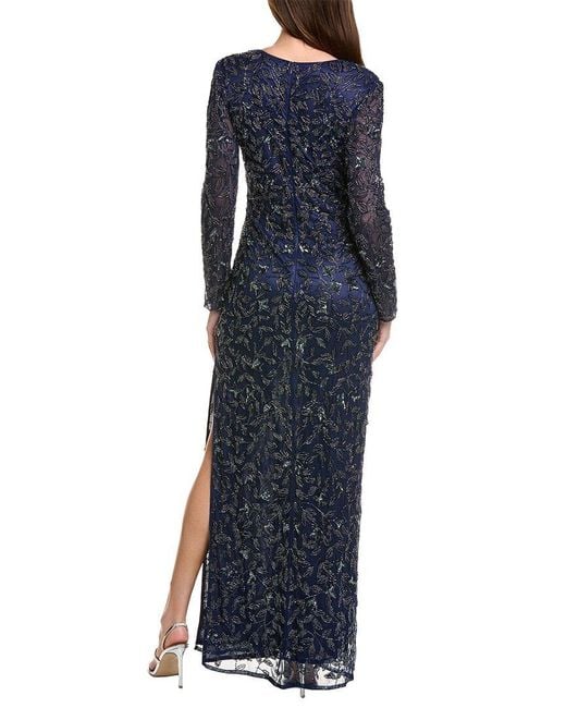 Issue New York Bead Embellished Maxi Dress in Blue | Lyst UK