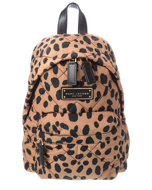 Marc Jacobs Mini Cheetah Quilted Backpack in Black | Lyst