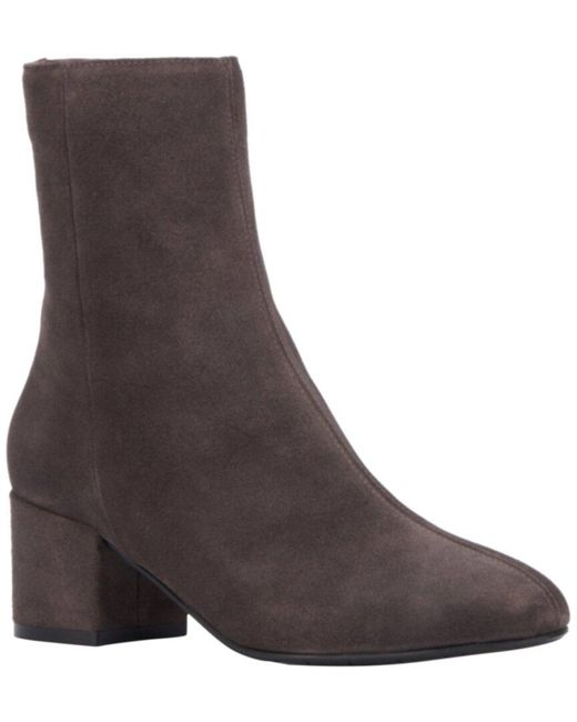 Aquatalia Leonora Weatherproof Suede Boot in Brown | Lyst