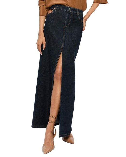 Alice + Olivia Rye High-Rise Skirt W Combo in Blue | Lyst UK