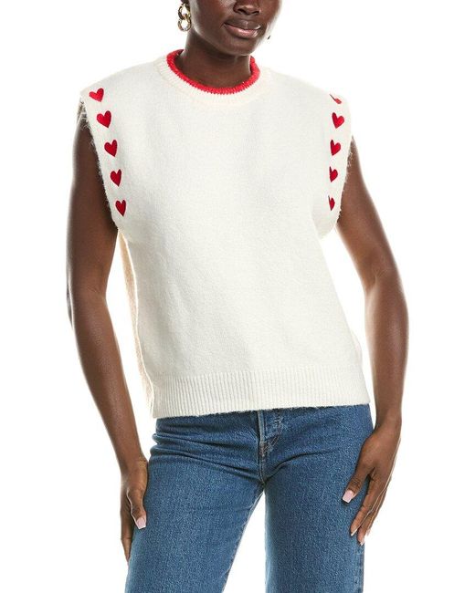 ANNA KAY Larianna Cashmere-Blend Vest in White | Lyst UK