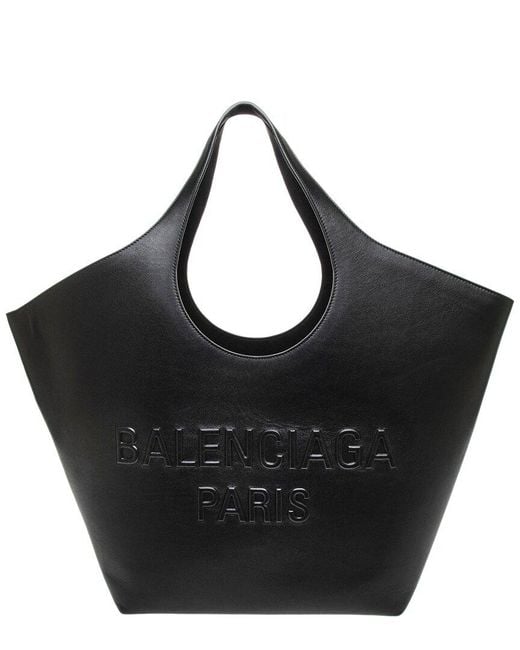 Balenciaga Mary-kate Medium Leather Tote in Black | Lyst UK