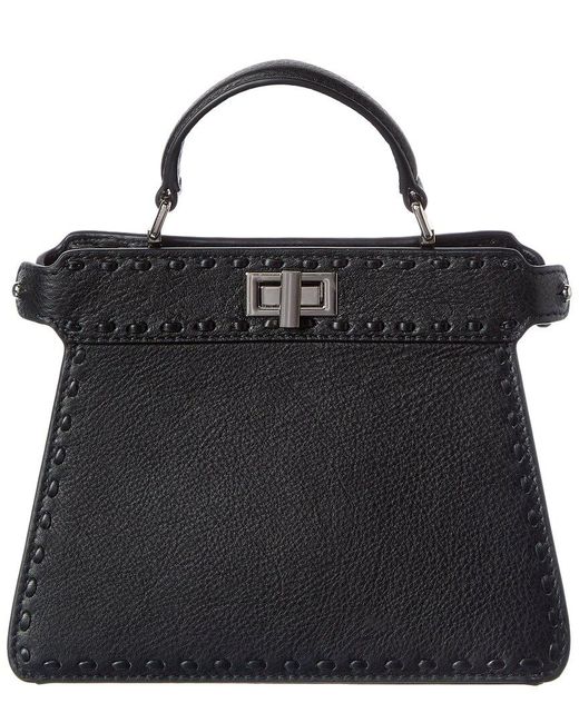 Walter Baker Reed Mini Leather Satchel in Black | Lyst UK