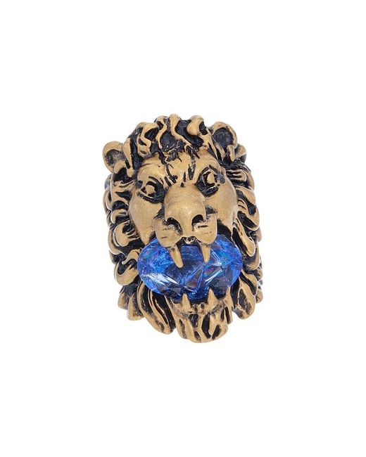 Gucci Feline Crystal Ring in White | Lyst