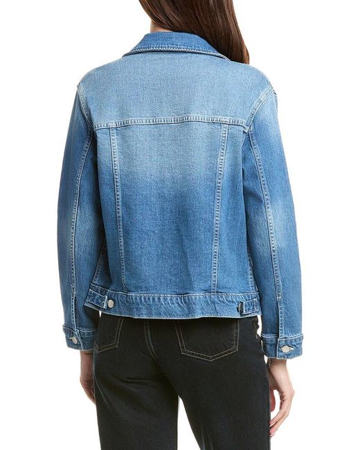 L'Agence Mack Oversized Jacket in Blue | Lyst UK