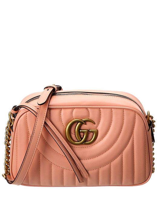Gucci GG Marmont Small Matelasse Leather Shoulder Bag in Pink | Lyst UK Gucci GG Marmont Small Matelasse Leather Shoulder Bag in Pink | Lyst UK