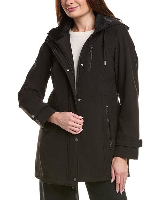Nautica Soft Shell Anorak Jacket in Black | Lyst UK