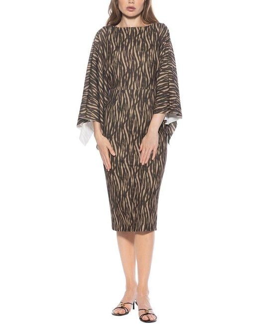 Alexia Admor Billie Sheath Dress in Brown | Lyst UK