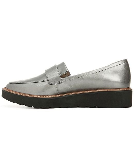Naturalizer Adiline Leather Slip-On in Grey | Lyst UK