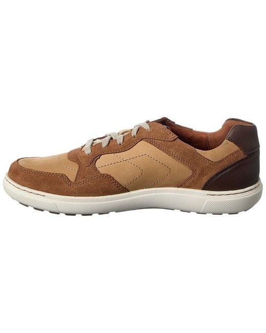 Clarks Mapstone Sport Leather Sneaker in Brown for Men | Lyst UK