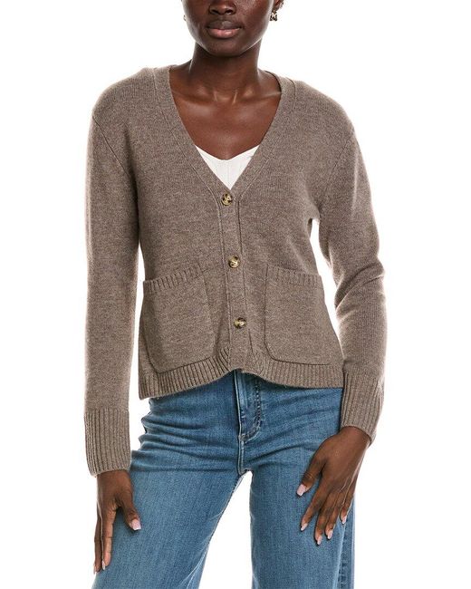 Kier + J Kier + J Scarlet Wool & Cashmere-Blend Cardigan in Blue | Lyst UK