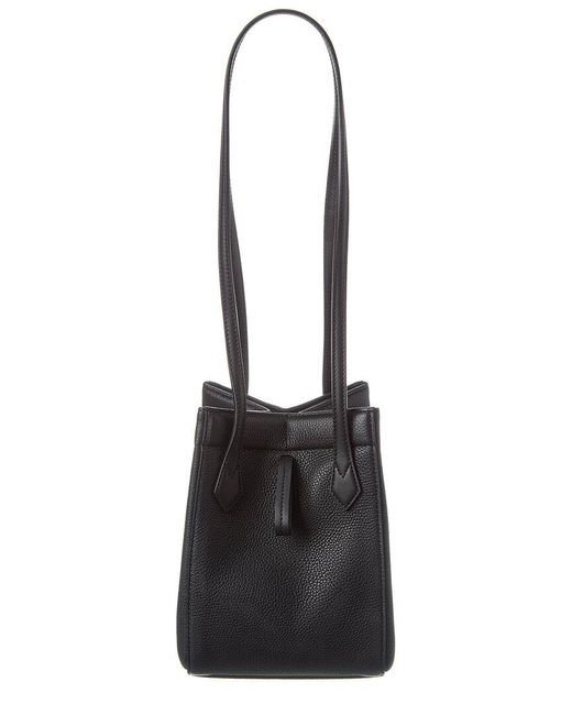 Fendi Origami Mini Leather Shoulder Bag in Black | Lyst