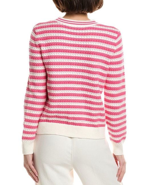 Cece Ribbon Sweater in Red | Lyst UK