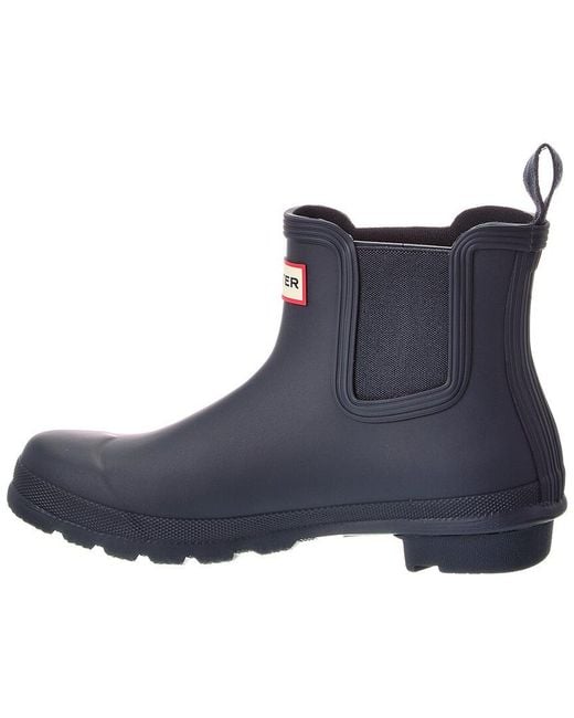 HUNTER Original Chelsea Boot in Blue | Lyst UK