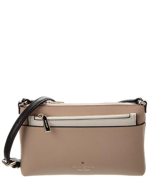 Kate Spade Sadie Leather Crossbody Set in Brown | Lyst