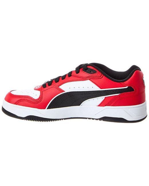 PUMA Rbd Break Low Leather Sneaker in Red for Men | Lyst UK