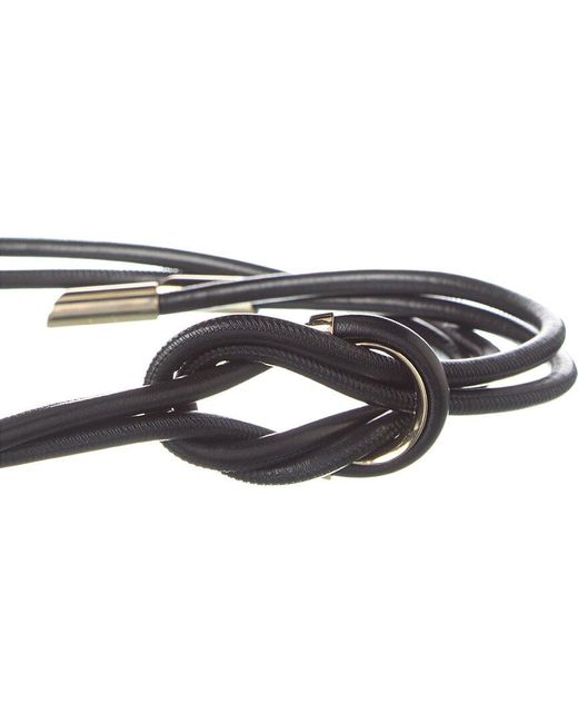 Chloé Poppie Leather Belt in White | Lyst