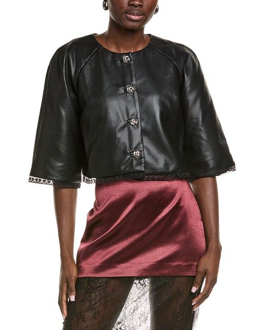 Endless Rose Cropped Jacket in Black | Lyst UK