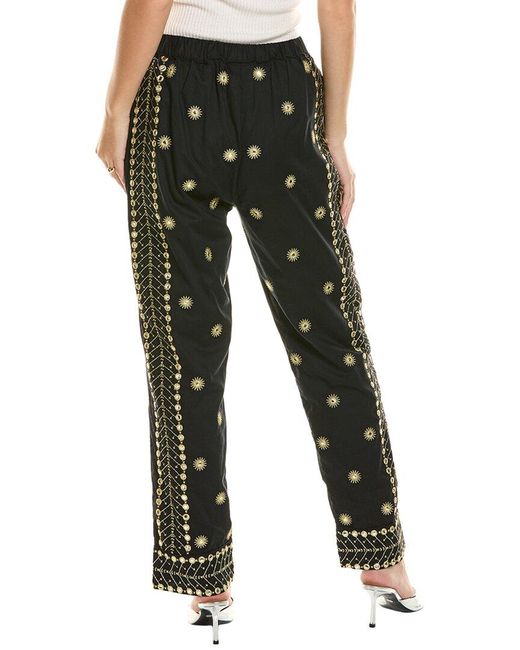FARM Rio Sun Embroidered Pant in Green | Lyst