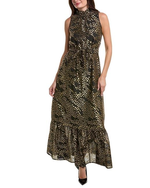 Julia Jordan Chiffon Maxi Dress in Green | Lyst UK