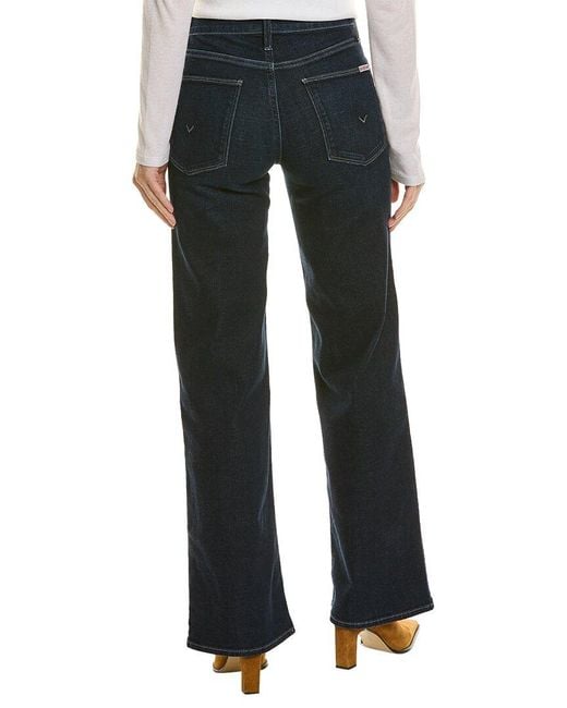Hudson Jeans Rosalie Feather High-rise Wide Leg Jean in Blue | Lyst