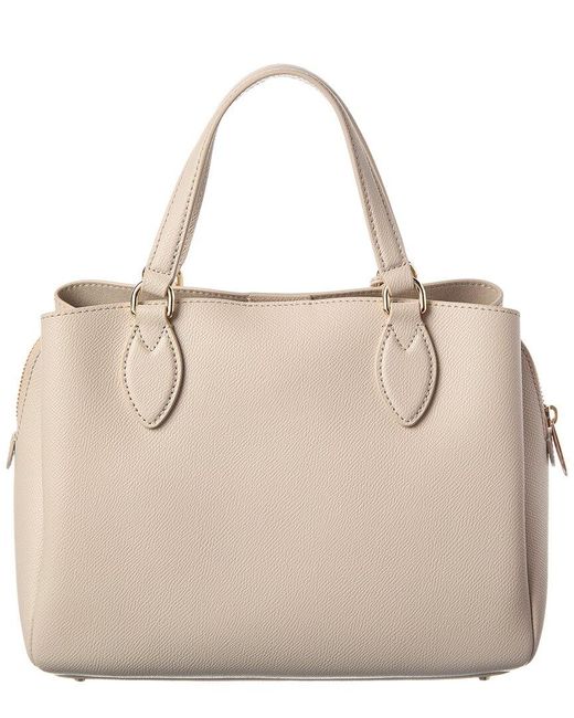 Furla Minerva Small Leather Tote in Natural | Lyst