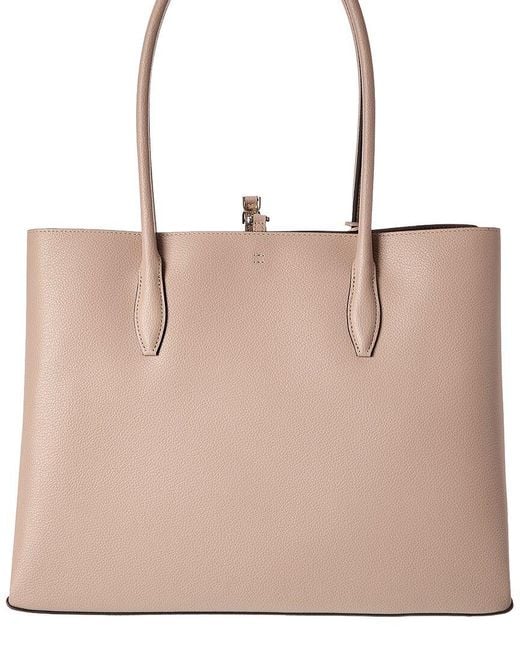 Kate Spade Eva Large Leather Tote in Natural | Lyst