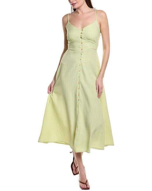 ANNA KAY Mycra Midi Dress in Yellow | Lyst UK