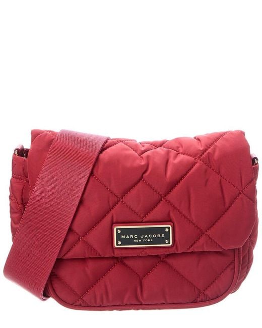 Marc Jacobs Quilted Utility Messenger in Red | Lyst