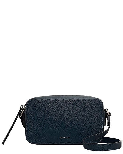 Radley Beech Row Mini Zip Around Leather Crossbody in Blue | Lyst
