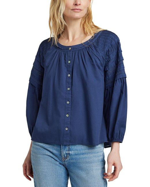 Faherty Enna Top in Blue | Lyst UK