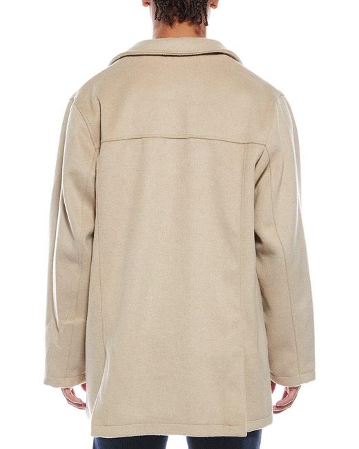 Robert Graham Wool-Blend Car Coat in Natural for Men | Lyst UK