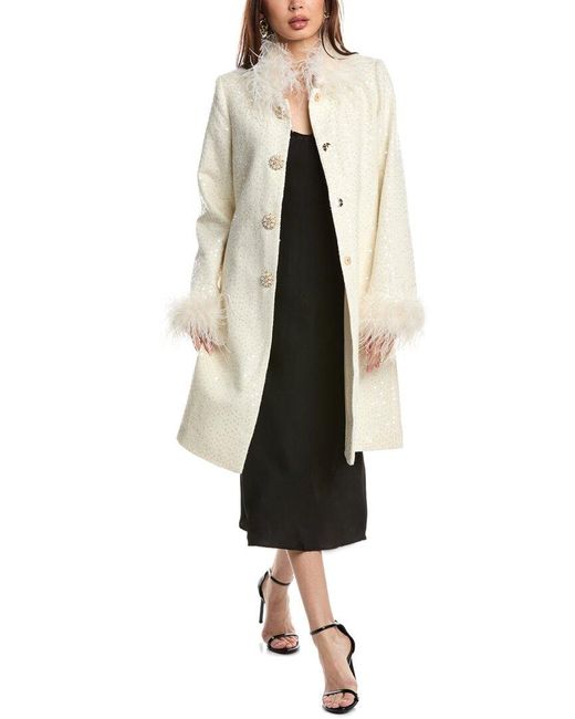 FLORA BEA NYC Sahara Coat in White | Lyst