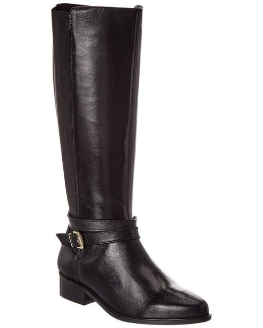 Dune Teine Leather Boot in Black | Lyst UK
