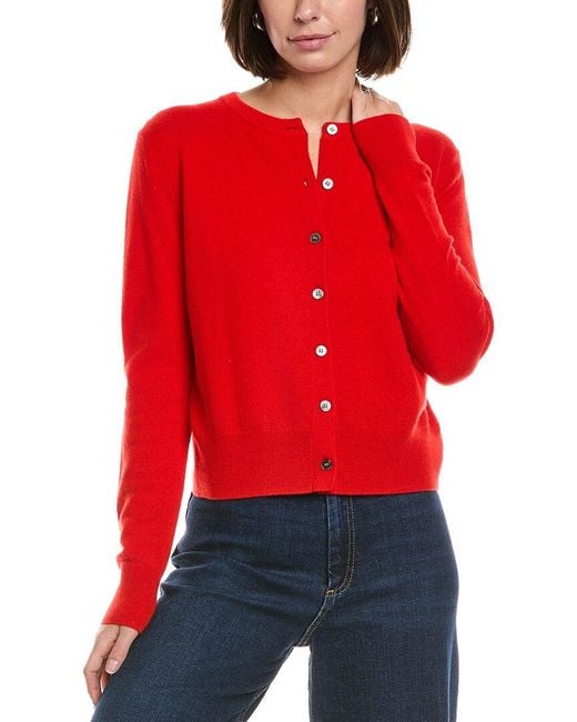 Seraphin Cashmere Cardigan in Red | Lyst UK