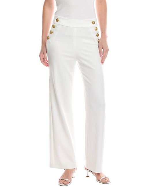 Alice + Olivia Narin Pant in White | Lyst