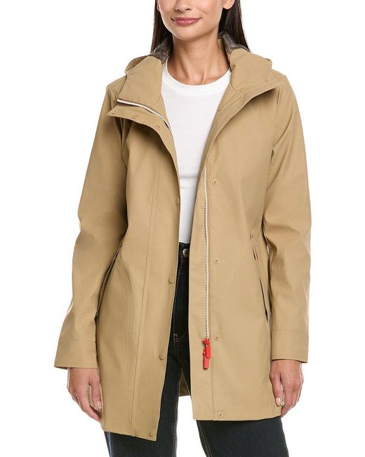 HUNTER Acacia Rain Jacket in Natural | Lyst UK