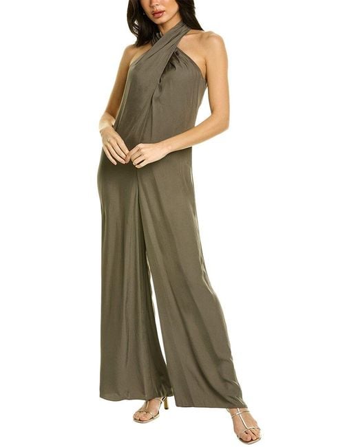 Theory Halter Jumpsuit in Green | Lyst Theory Halter Jumpsuit in Green | Lyst