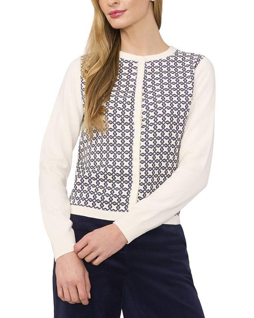 Ted Baker Woven Wool-Blend Cardigan in Grey | Lyst UK