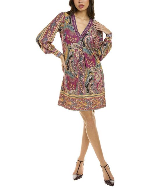 Hale Bob Beaded Dress In Fuchsia Pink Lyst