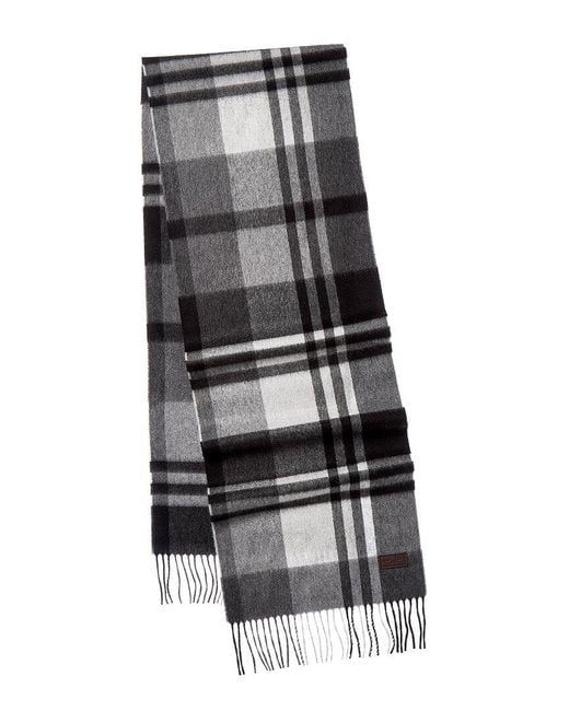 Hickey Freeman Cashmere Scarf in Grey for Men | Lyst UK