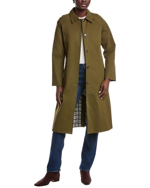 ANNA KAY Manchester Trench Coat in Green | Lyst UK