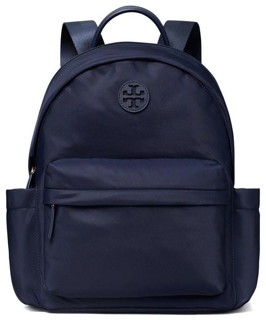 Tory Burch Ella Nylon Backpack in Blue | Lyst