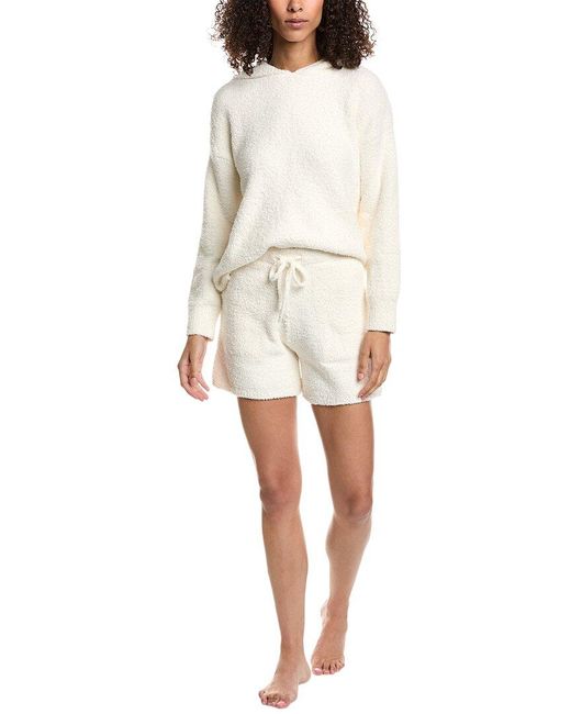 Barefoot Dreams Eco Cozychic Hoodie Lounge Set in Natural | Lyst