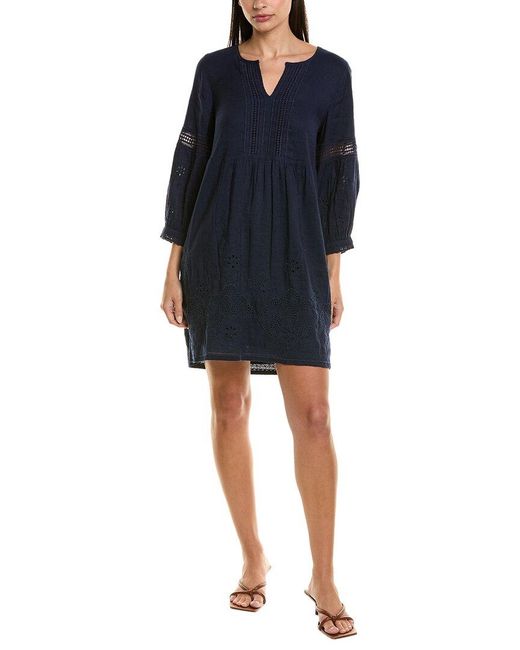 Tommy Bahama St. Lucia Linen-Blend Mini Dress in Blue | Lyst