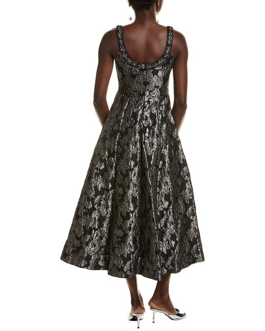 Taylor Jacquard Gown in Black | Lyst