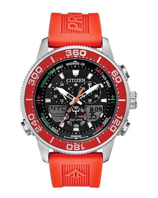 Citizen Promaster Sailhawk Watch in Red for Men | Lyst